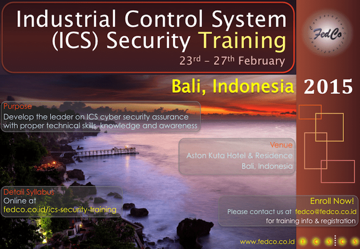 ICS Security Training Bali 2015 Full Image Size – Fedco International