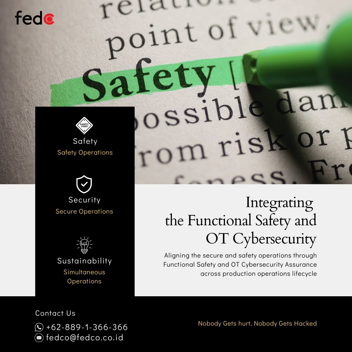 Integrating Functional Safety And Ot Cybersecurity Fedco International